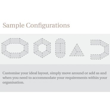 Deluxe - Trapezoidal Multifunction Table | Gazelle Office Furniture