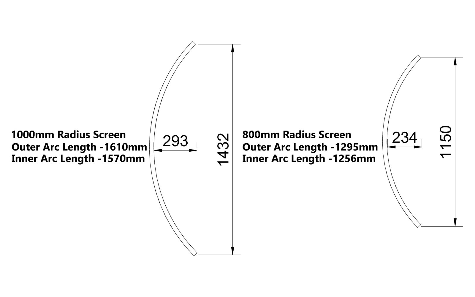 Freestanding Curved Screens | Gazelle Office Furniture