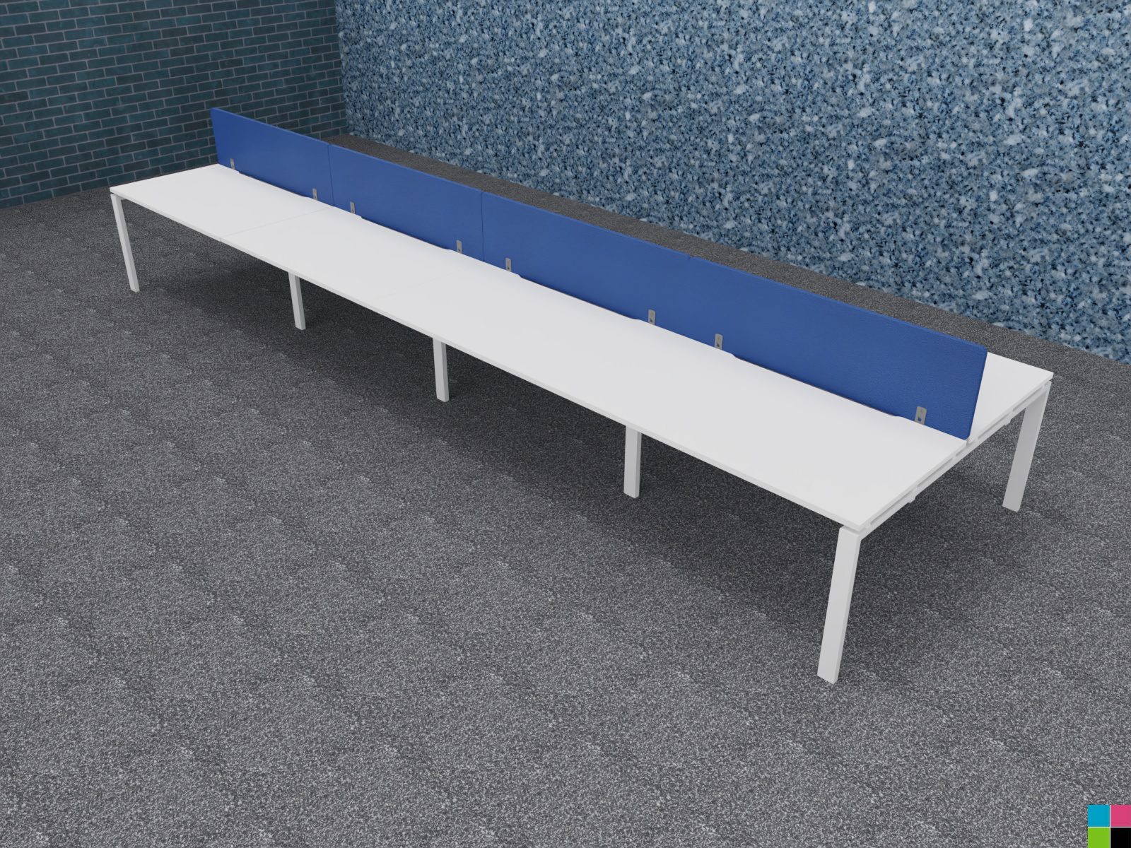 SD 2 – 8 Person Bench Desk | Gazelle Office Furniture