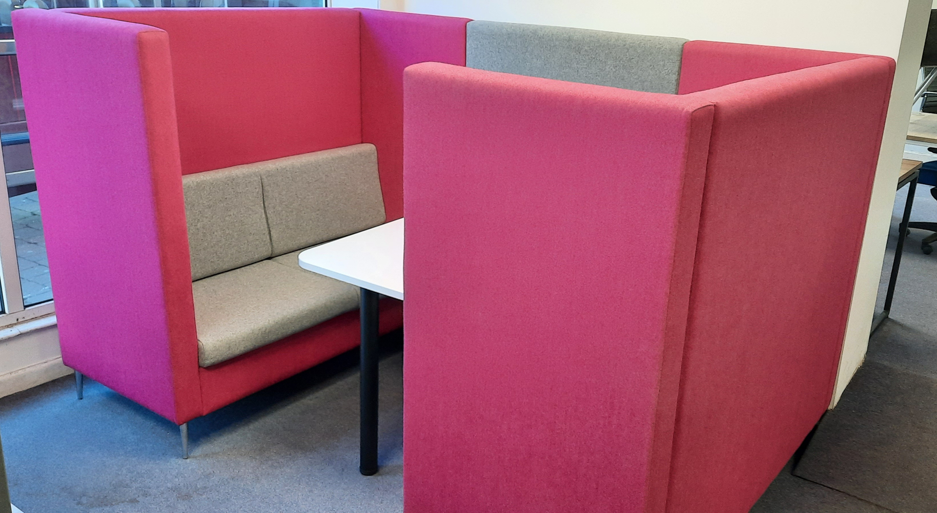 Connect 4 Person Meeting Booth | Gazelle Office Furniture